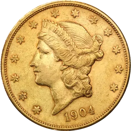 Złota Moneta 20 dolarów Liberty | NumiTracker