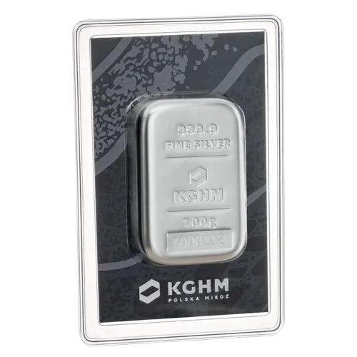 Sztabka 100g srebra KGHM | NumiTracker