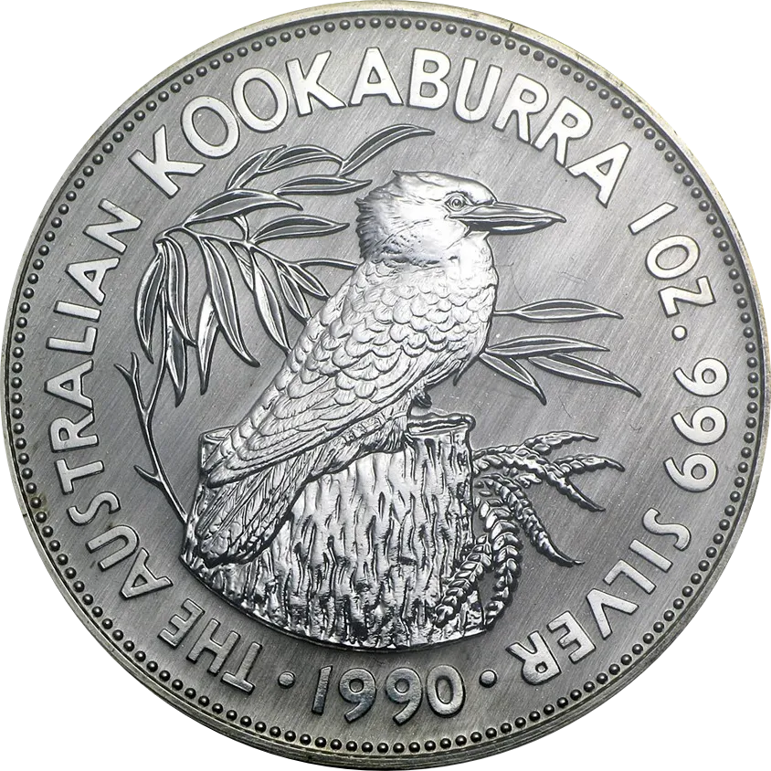 Kookaburra 1 uncja srebra 1990 | NumiTracker