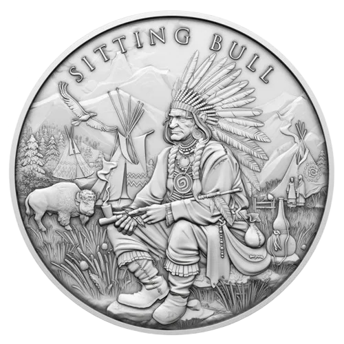 Legendary Warriors Sitting Bull 1 uncja srebra | NumiTracker